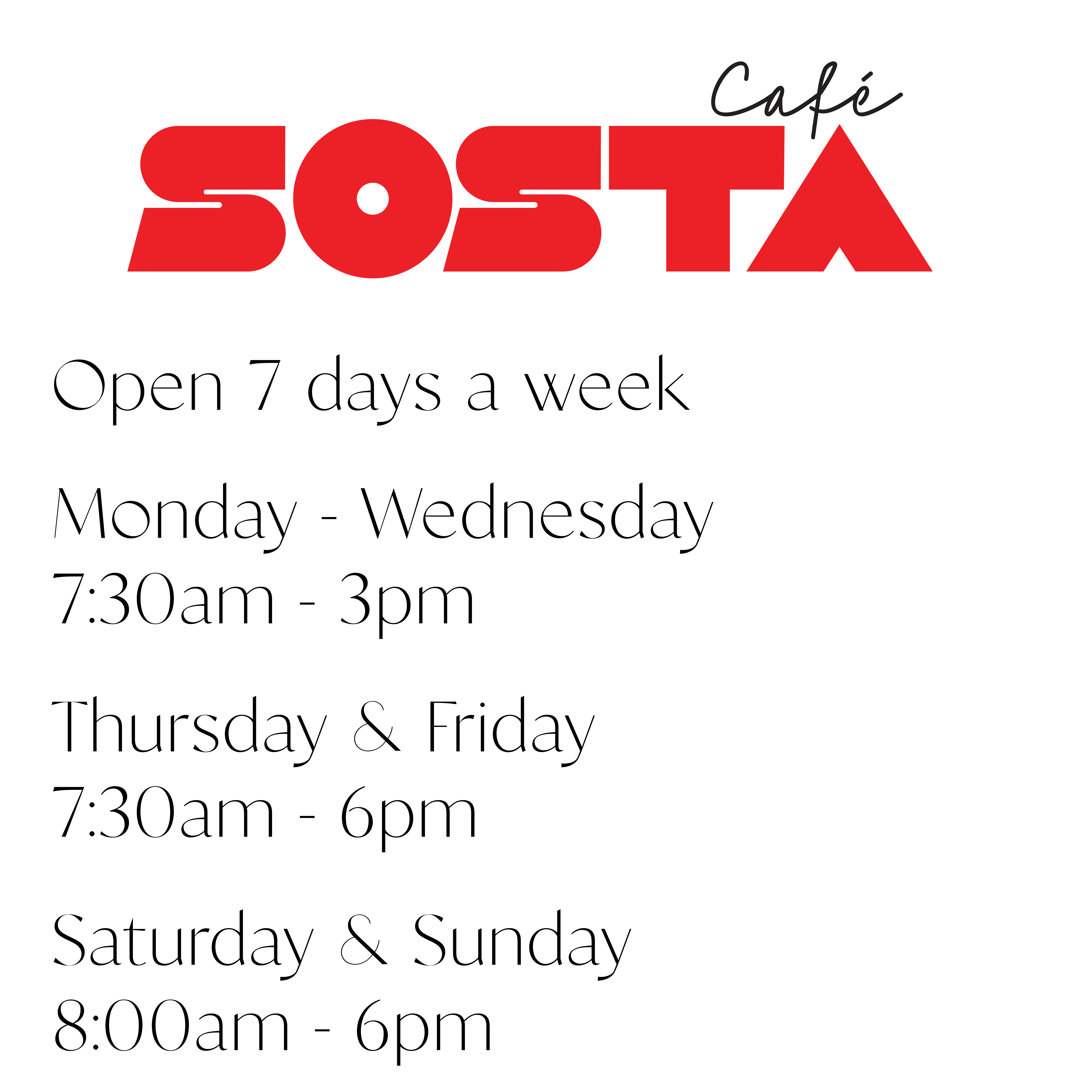 Café Sosta - Red Shed
